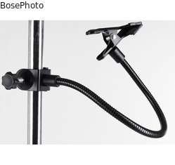 China Photography Lighting Stand Clamp Flash C Clamps Spring Clamp with Flex Arm for Backdrop Clip Small Size Reflector Holder supplier